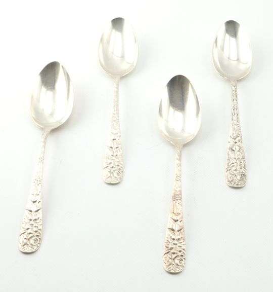 (4) J.S. Macdonald Sterling Silver Spoons 8.2 ozt - Dixon's Auction at ...