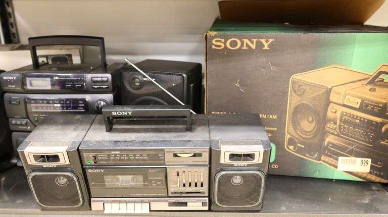 Vintage Sony Stereo & Boom Box (Untested) - Dixon's Auction at Crumpton