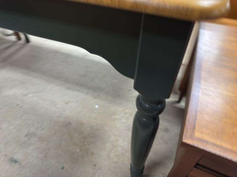 Modern farmhouse scrub top dining table - Dixon's Auction at Crumpton