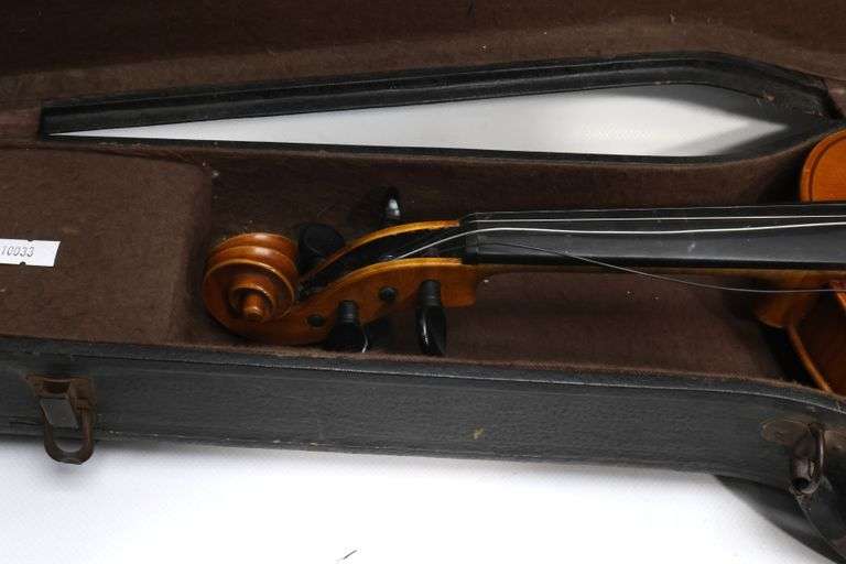 Antique Violin with Case-Label Reads Julius Heberlein's Stadiuarius ...