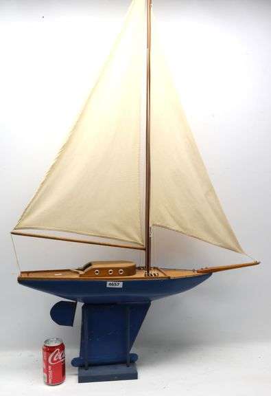 Vintage Pond Sailer Boat - Dixon's Auction at Crumpton