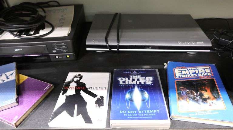 Lot VHS & DVD Player, Books & Movies, Pearlcorder Etc. - Dixon's ...