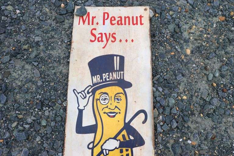 Metal Mr. Peanut Sign - Dixon's Auction at Crumpton