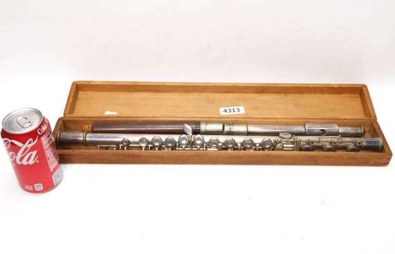 Vintage Flute with Case - Dixon's Auction at Crumpton