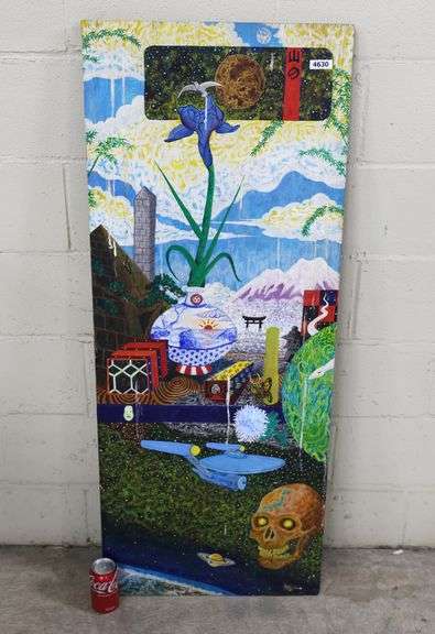 Terry L Trapp Outsider Mixed Media Painting - Dixon's Auction at Crumpton