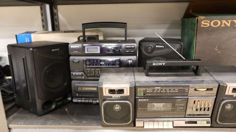 Vintage Sony Stereo & Boom Box (Untested) - Dixon's Auction at Crumpton