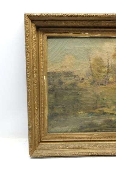 William J. Potter Impressionist Landscape Painting - Dixon's Auction at ...