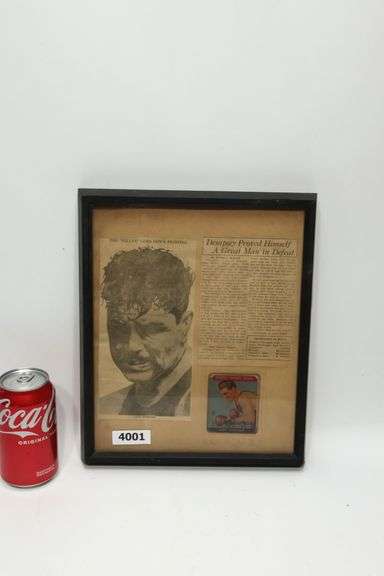 Jack Dempsey 1933 Goudey Sport Kings Gum Boxing Trading Card - Dixon's ...