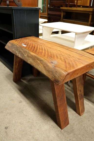 MCM Style Slab Top Bench - Dixon's Auction at Crumpton