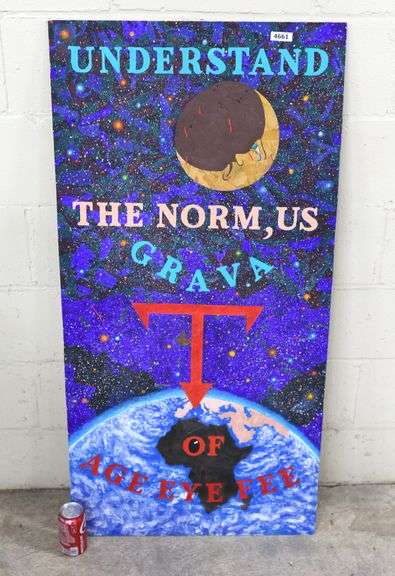 Terry L Trapp Outsider Mixed Media Painting - Dixon's Auction at Crumpton