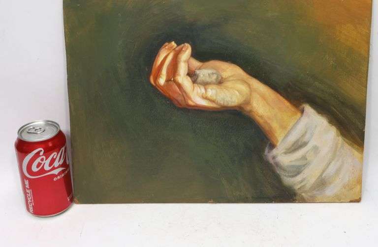 Oil Painting of Hand - Dixon's Auction at Crumpton