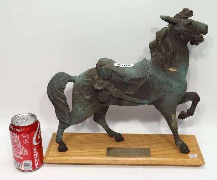 Robert Mcdonald 1990 Carved 1903 Daniel Carl Muller Lead Cavalry Horse ...