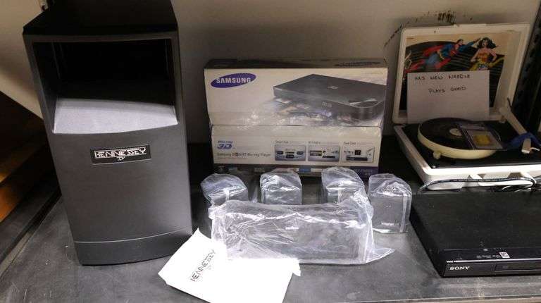 Blue Ray & DVD Player, Hennessey Surround Sound Speakers, Vintage Record Player Etc. - Dixon's ...