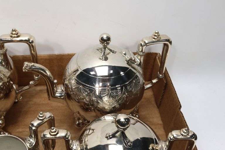 Antique Reed and Barton Silver-Plated 5 Piece Set - Dixon's Auction at ...