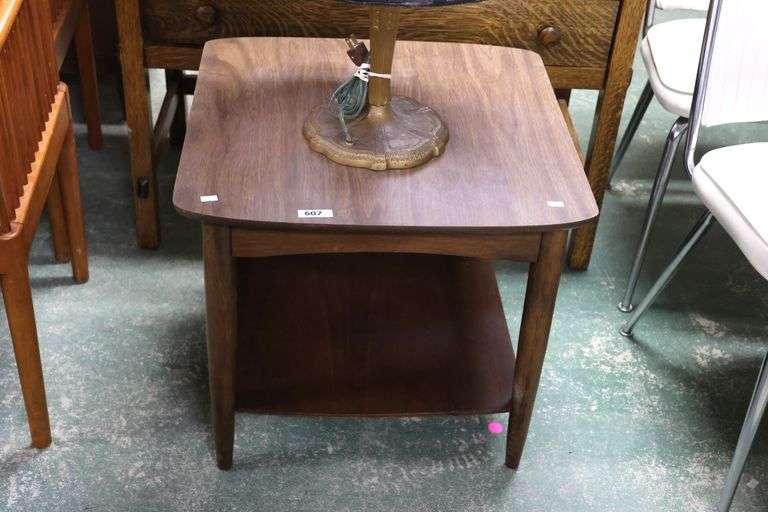 MCM End Table with Laminate Top - Dixon's Auction at Crumpton