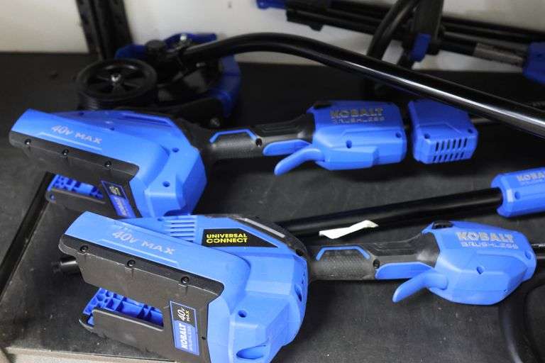 Open Box: Three Kobalt Battery Powered Outdoor Tools with One Battery ...