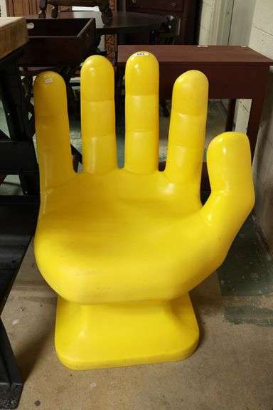 MCM Style Molded Plastic Hand Chair - Dixon's Auction at Crumpton