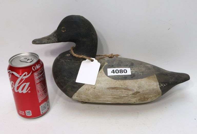 Early Cecil County Blackhead Duck Decoy - Dixon's Auction at Crumpton