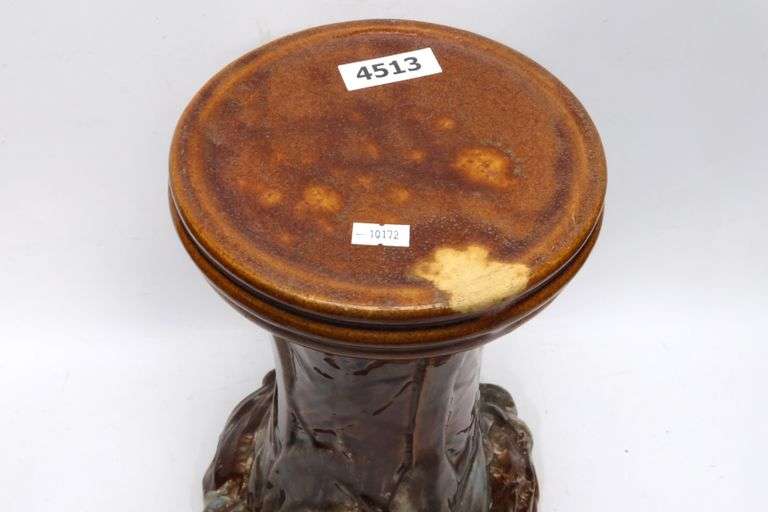 Antique Pottery Pedestal - Dixon's Auction at Crumpton