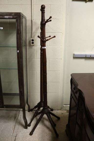(2) Antique Coat Trees, As-Is - Dixon's Auction at Crumpton