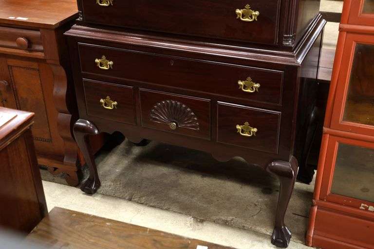 Colonial Revival Mahogany Highboy - Dixon's Auction at Crumpton