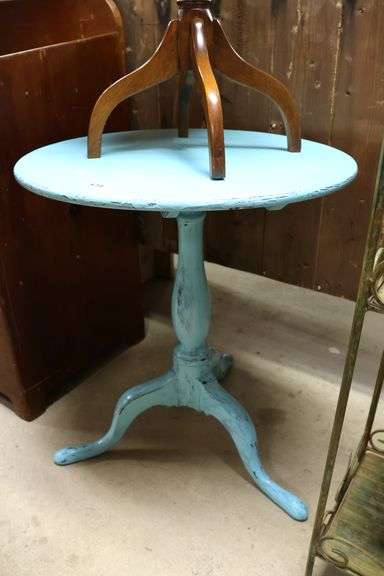 Upcycled Painted Tea Table - Dixon's Auction at Crumpton