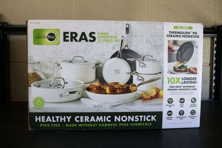 Open Box: Greenpan Eras Cookware Set, [As-Is, Item(s) Appear New But ...