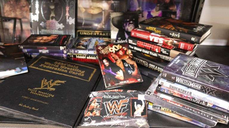 Lot of Wwf Wrestling Memorabilia, DVD.S Magazines Etc. - Dixon's ...