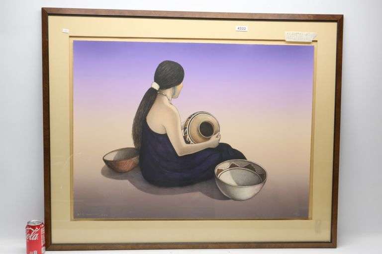 R.C. Gorman Artist Signed Print - Dixon's Auction at Crumpton