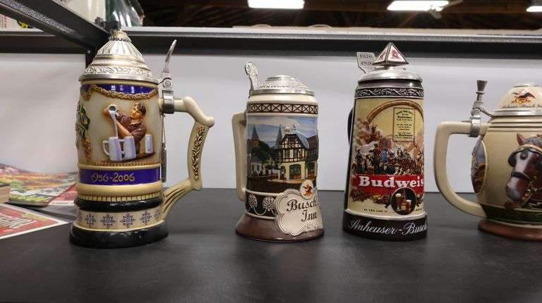 Collection of Budweiser German Style Beer Steins - Dixon's Auction at ...