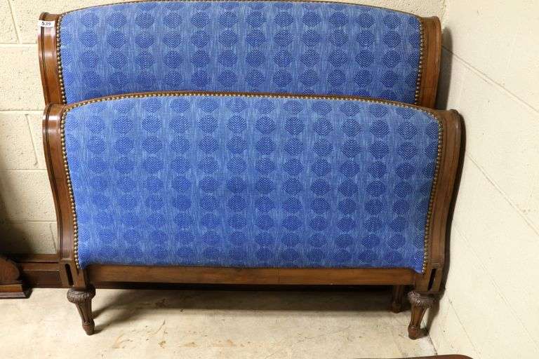 Louis XIV Style Walnut Single Bed - Dixon's Auction at Crumpton