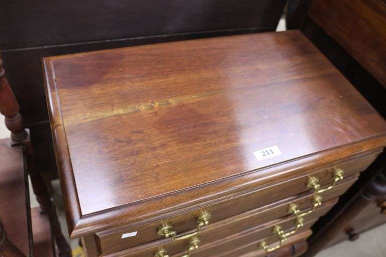 Modern Cherry Silverware Chest - Dixon's Auction at Crumpton