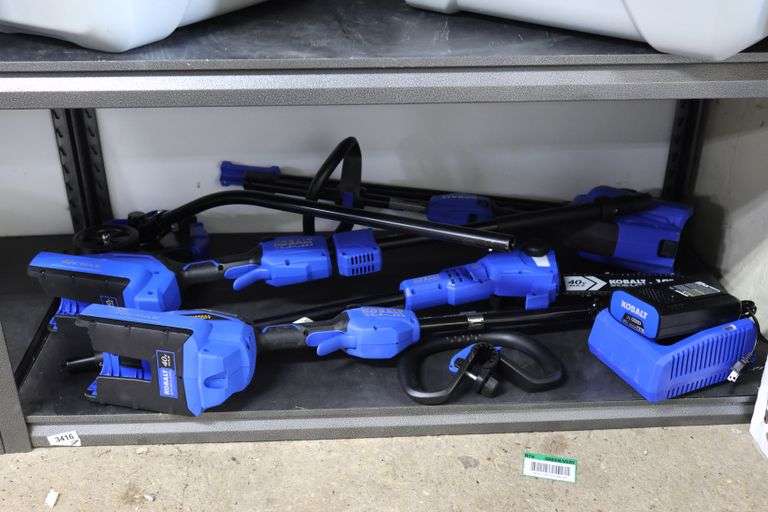 Open Box: Three Kobalt Battery Powered Outdoor Tools with One Battery ...