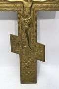 Antique Russian Orthodox Gilt Bronze Crucifix - Dixon's Auction at Crumpton