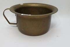 Vintage Central Pacific Railroad Brass Chamber Pot - Dixon's Auction at ...