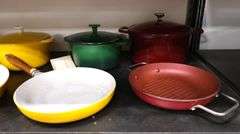 Lot of Enameled Cast Iron Cookware By Cuisinart, Finesse Etc. - Dixon's ...