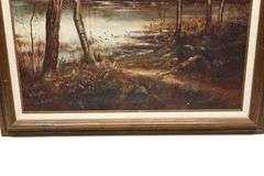 Julius Segall Landscape Painting - Dixon's Auction at Crumpton