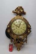Vintage Rob. Engstrom Carved and Gilt Cartel Clock, Losses - Dixon's ...
