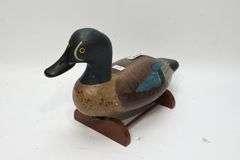 Capt. Vernon Bryant Blue Winged Teal Duck Decoy - Dixon's Auction at ...