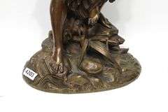 Theodore Doriot Bronze Sculpture of Couple Embracing - Dixon's Auction ...