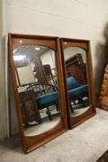 Pair MCM Walnut Mirrors - Dixon's Auction at Crumpton