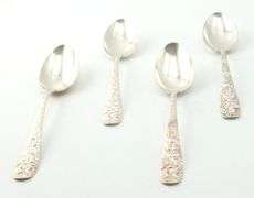 (4) J.S. Macdonald Sterling Silver Spoons 8.2 ozt - Dixon's Auction at ...