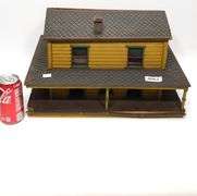 Antique Folk Art Painted House Model, Some Small Breaks and Losses ...