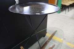 MCM Metal Tripod Cocktail Table - Dixon's Auction at Crumpton