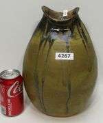 Studio Art Pottery Vase Signed Patrick - Dixon's Auction at Crumpton