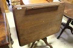 Antique Golden Oak Drafting Table - Dixon's Auction at Crumpton