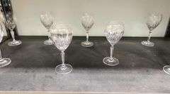 Lot of Crystal Stemware Goblets - Dixon's Auction at Crumpton