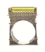 Sterling Silver Tourmaline Paris Arch Style Ring - Dixon's Auction at ...