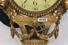 Vintage Rob. Engstrom Carved and Gilt Cartel Clock, Losses - Dixon's ...