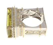 Sterling Silver Tourmaline Paris Arch Style Ring - Dixon's Auction at ...